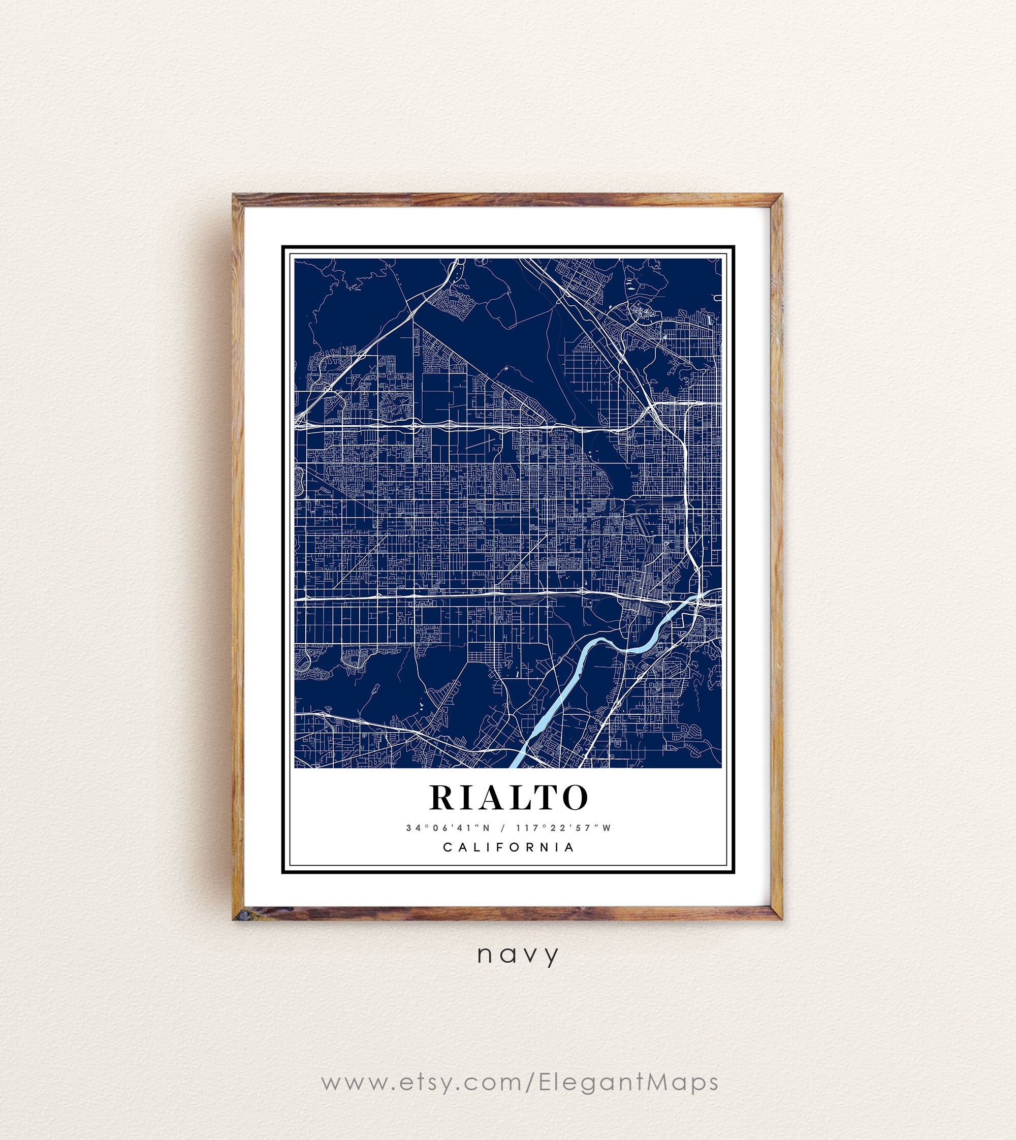 Rialto California Map