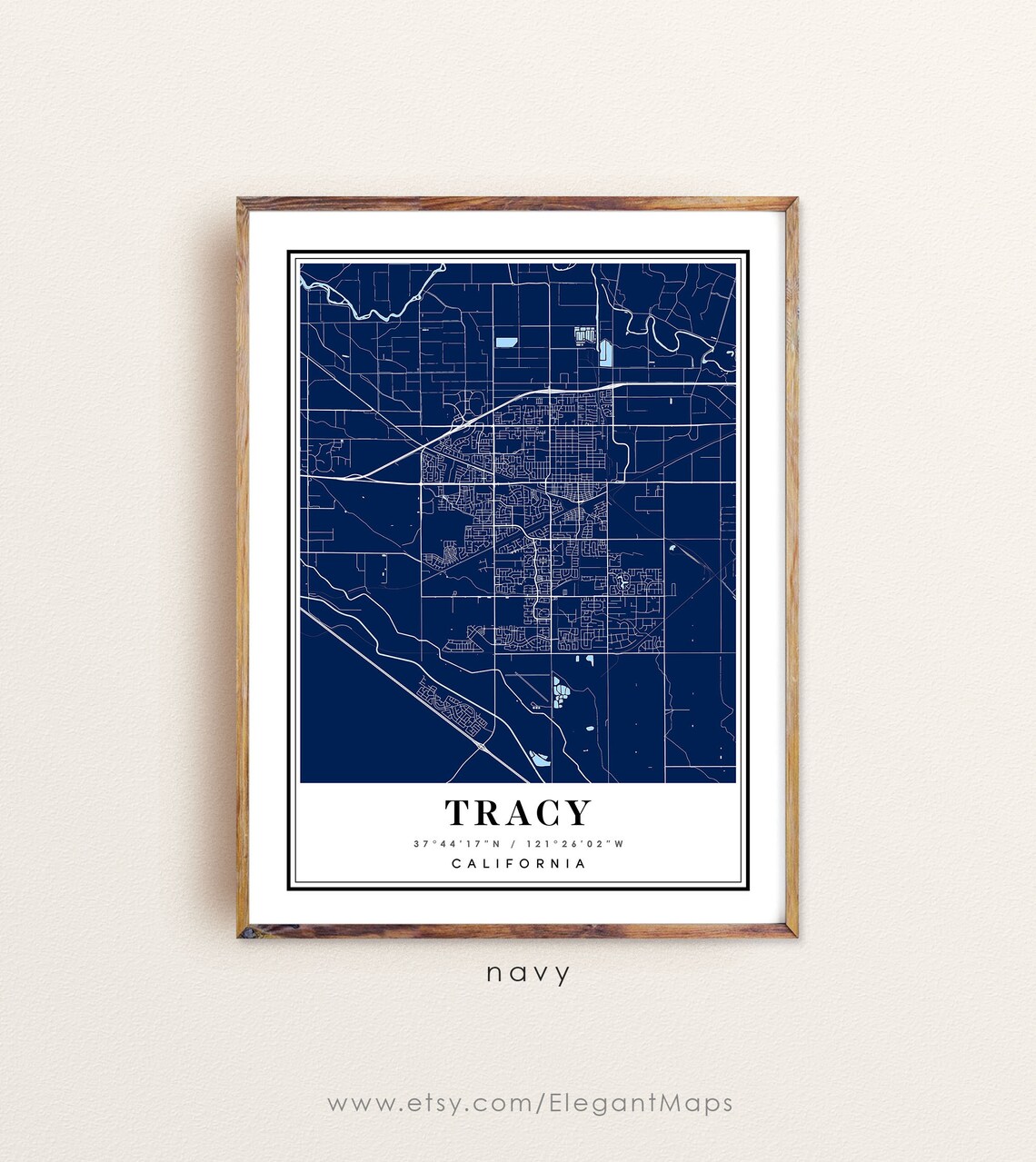 Tracy California Map Tracy CA Map Tracy City Map Tracy | Etsy