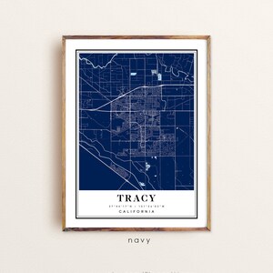Tracy California Map, Tracy CA Map, Tracy City Map, Tracy Print, Tracy ...