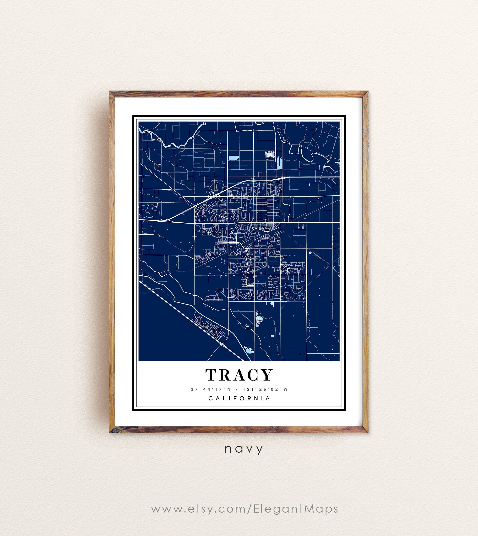 Tracy California Map Tracy CA Map Tracy City Map Tracy | Etsy