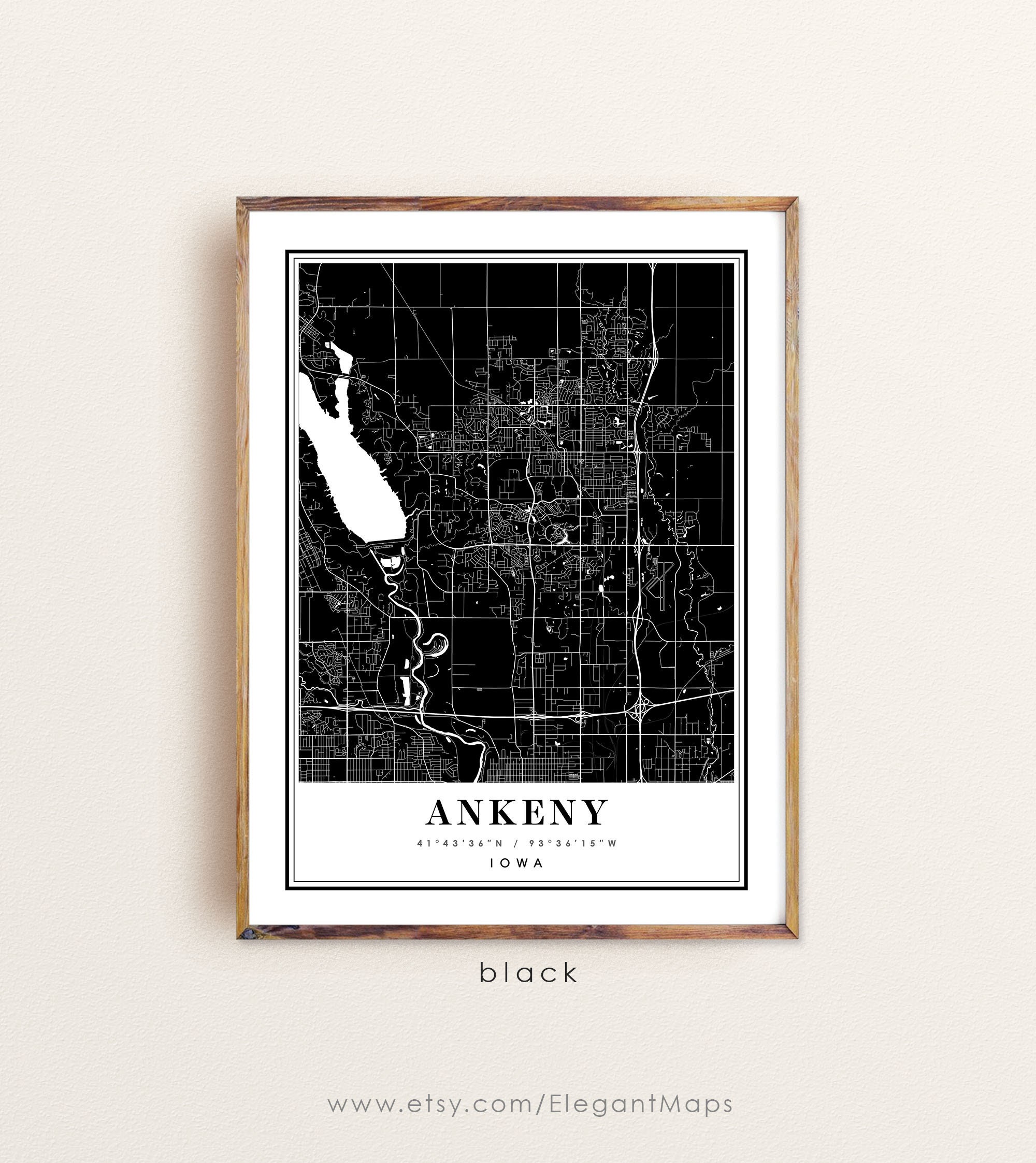 Ankeny Iowa Map Ankeny IA Map Ankeny City Map Ankeny Print - Etsy