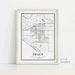 Tracy California Map Tracy CA Map Tracy City Map Tracy | Etsy