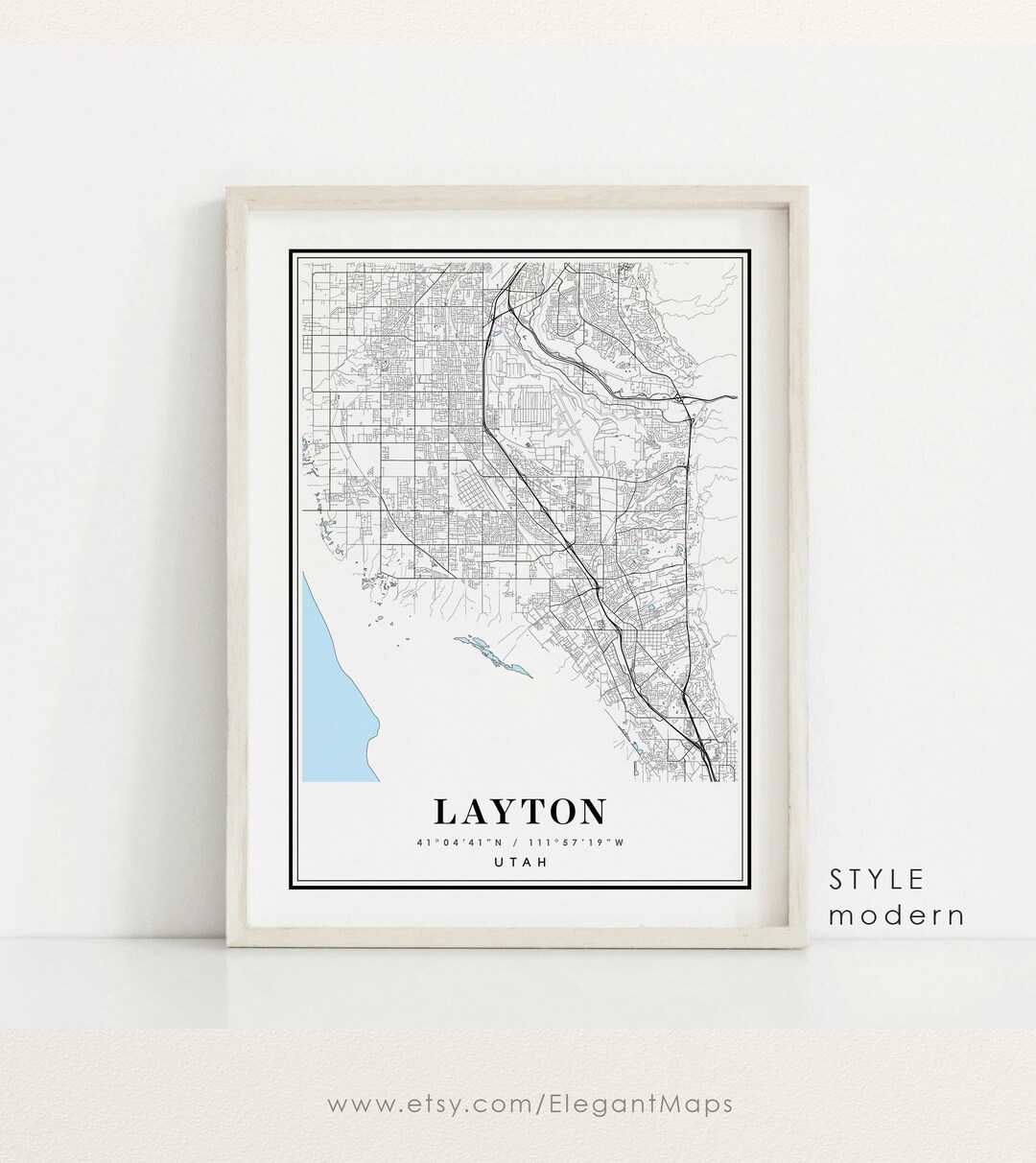 Layton Utah Map, Layton UT Map, Layton City Map, Layton Print, Layton ...