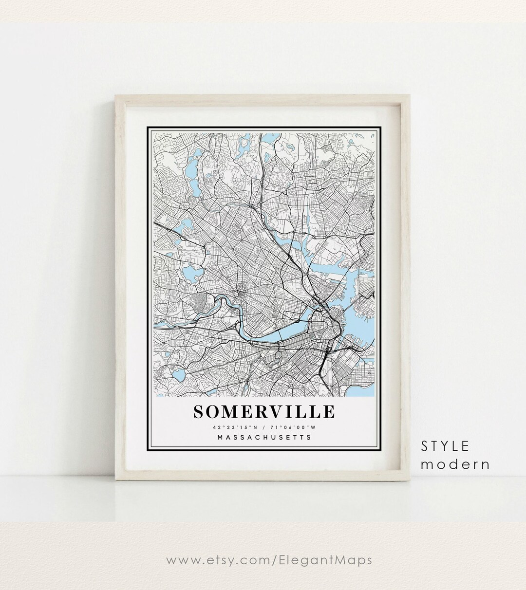 Somerville Massachusetts Map, Somerville MA Map, Somerville City Map ...