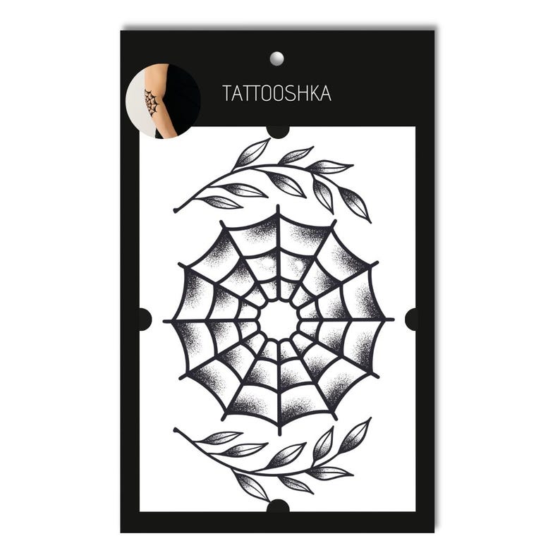 Spider's Web Temporary Tattoo Elbow Web Tattoo Prison Tattoo Web Tattoo Large Web Tattoo ...
