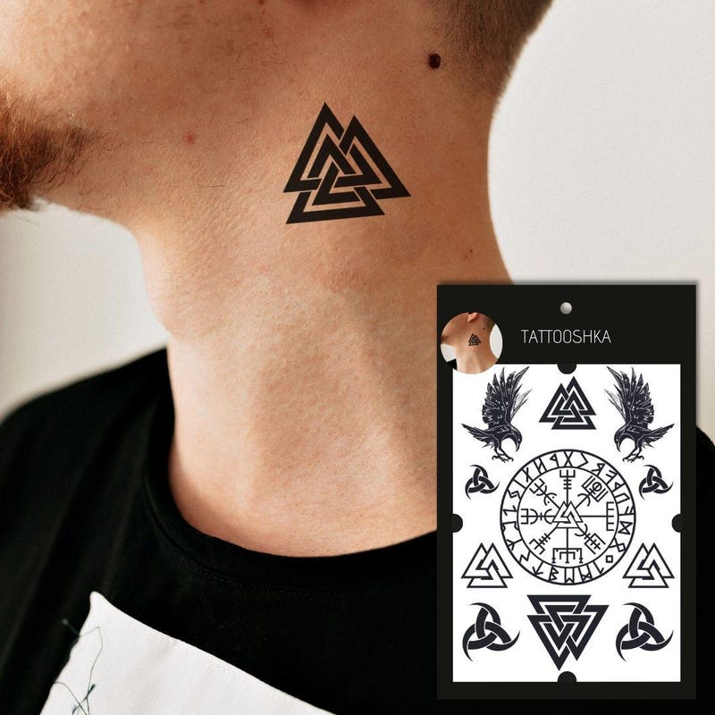 Viking Temporary Tattoo - Etsy