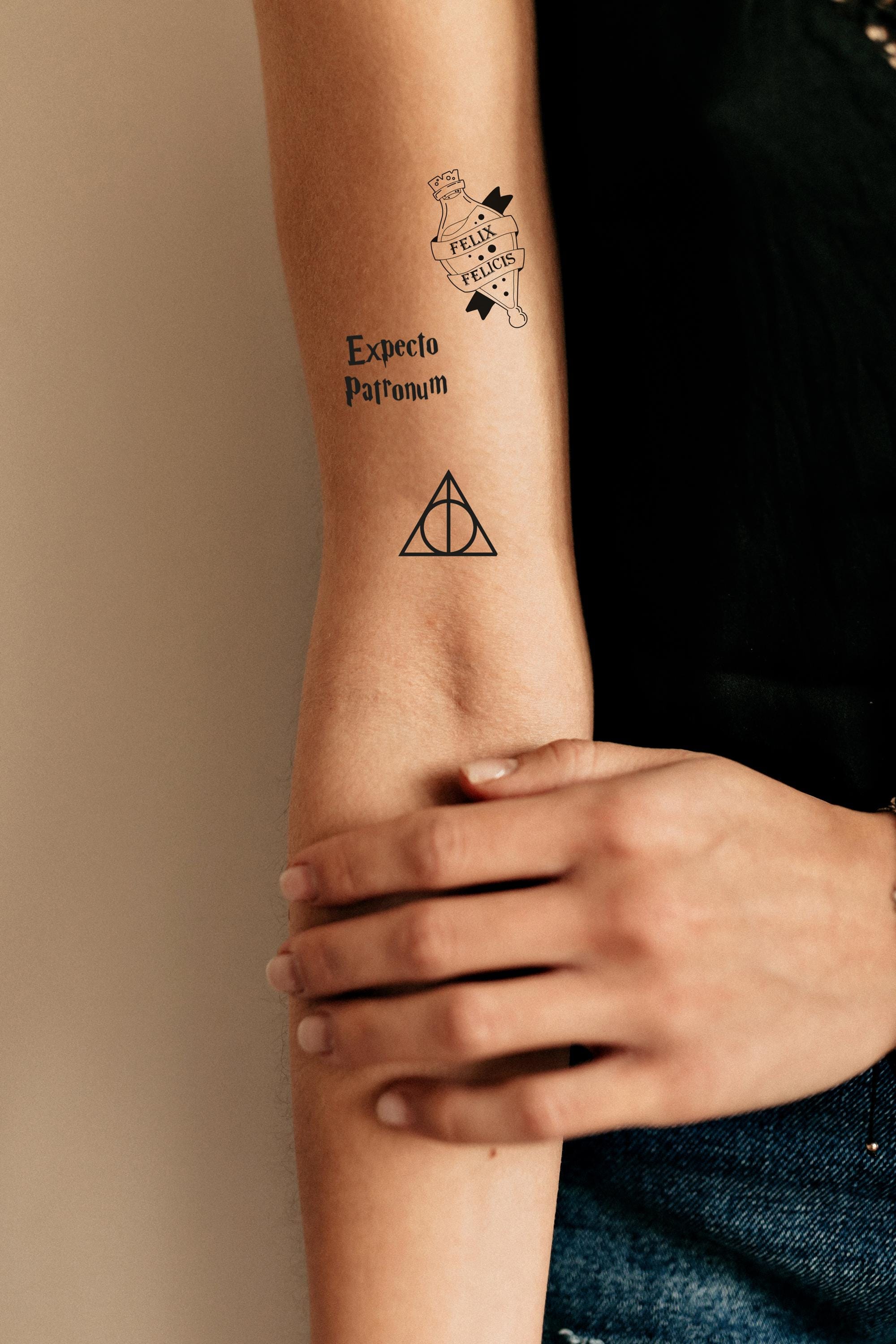 25 HARRY POTTER TATTOOS | Magic Tattoo Set | Hogwarts | Dobby, Hedwig ...