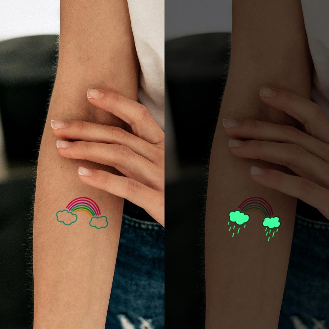 30 Neon Tattoo | Temporary Tattoo | UV Tattoo | Neon Makeup | Temporary ...