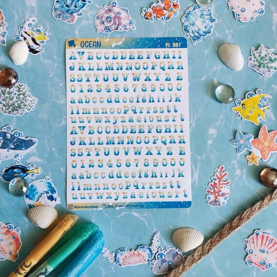 Tablero del alfabeto océano - Etsy México