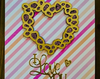 Love You Valentine Greetings, Happy Valentines Day Card, Heart Greeting ...