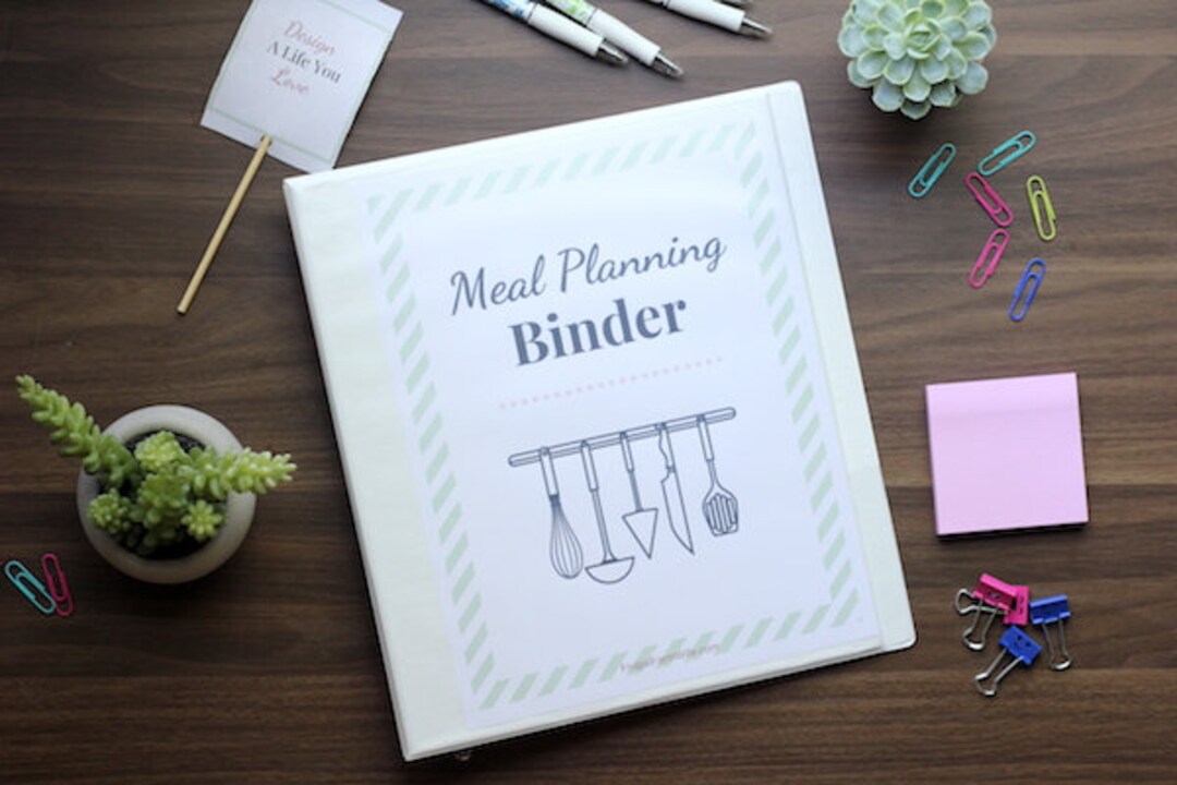 Printable Meal Planning Binder - Etsy