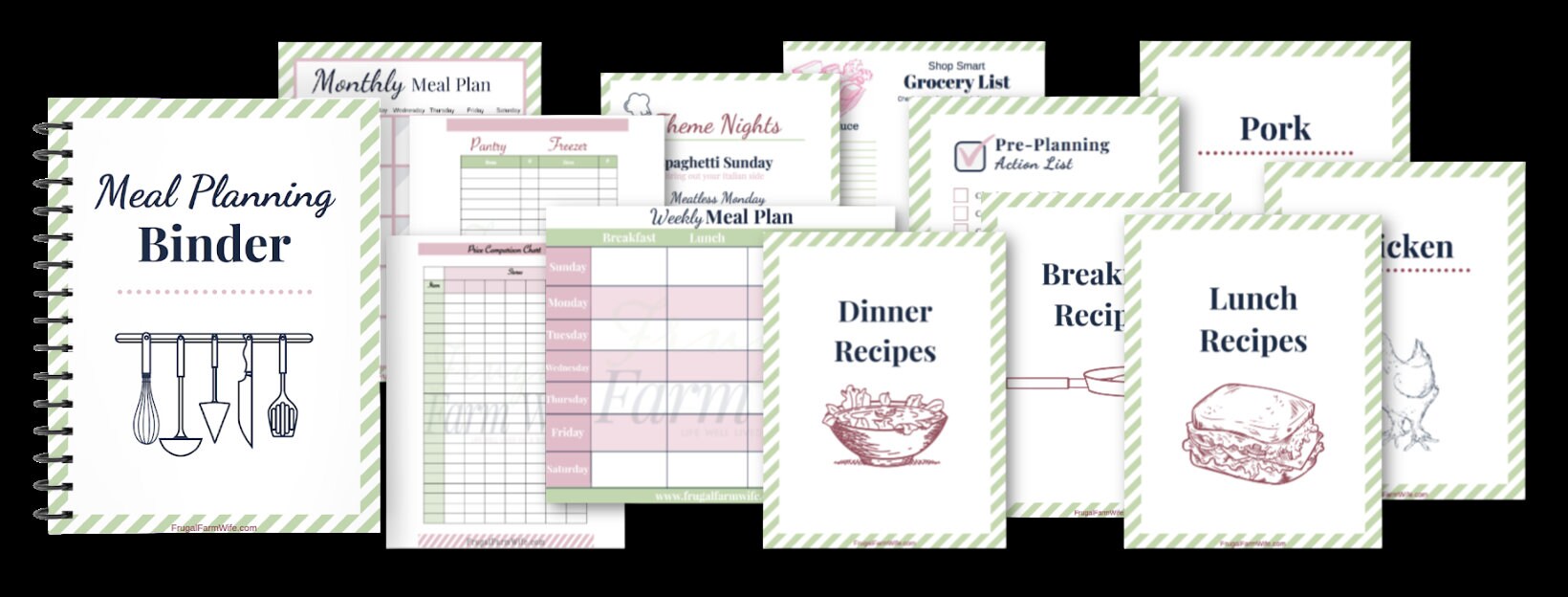 Printable Meal Planning Binder - Etsy