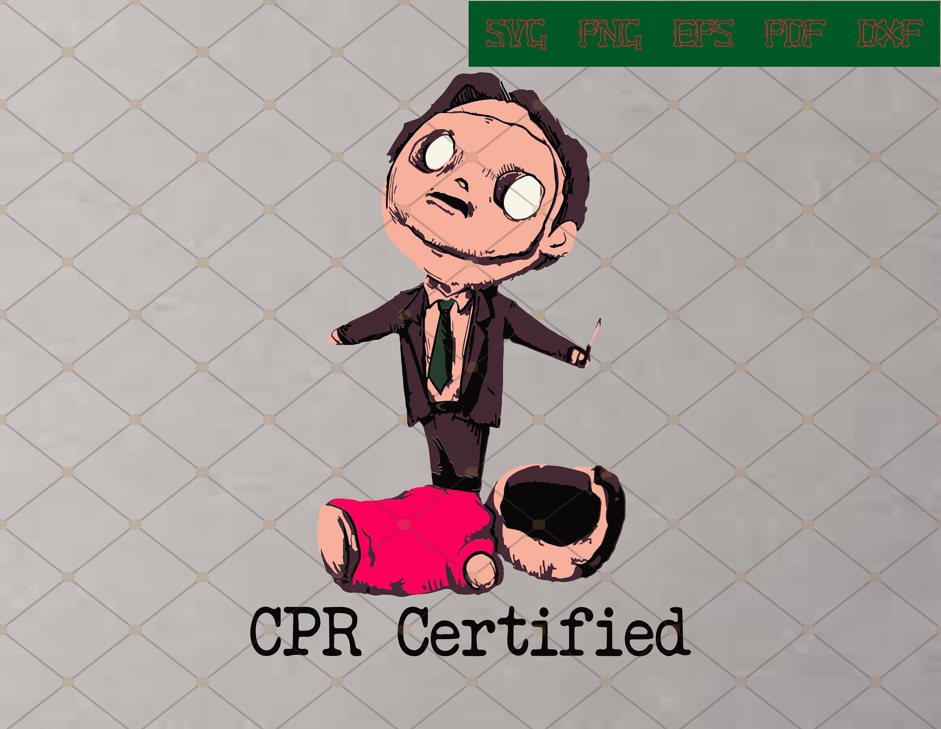 The Office CPR certified Svg Dwight SVG | Etsy