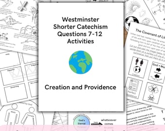westminster shorter catechism coloring pages