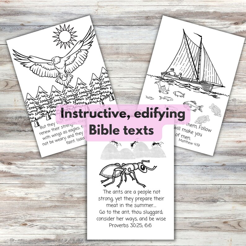 Animals in the Bible Coloring Printable - Etsy