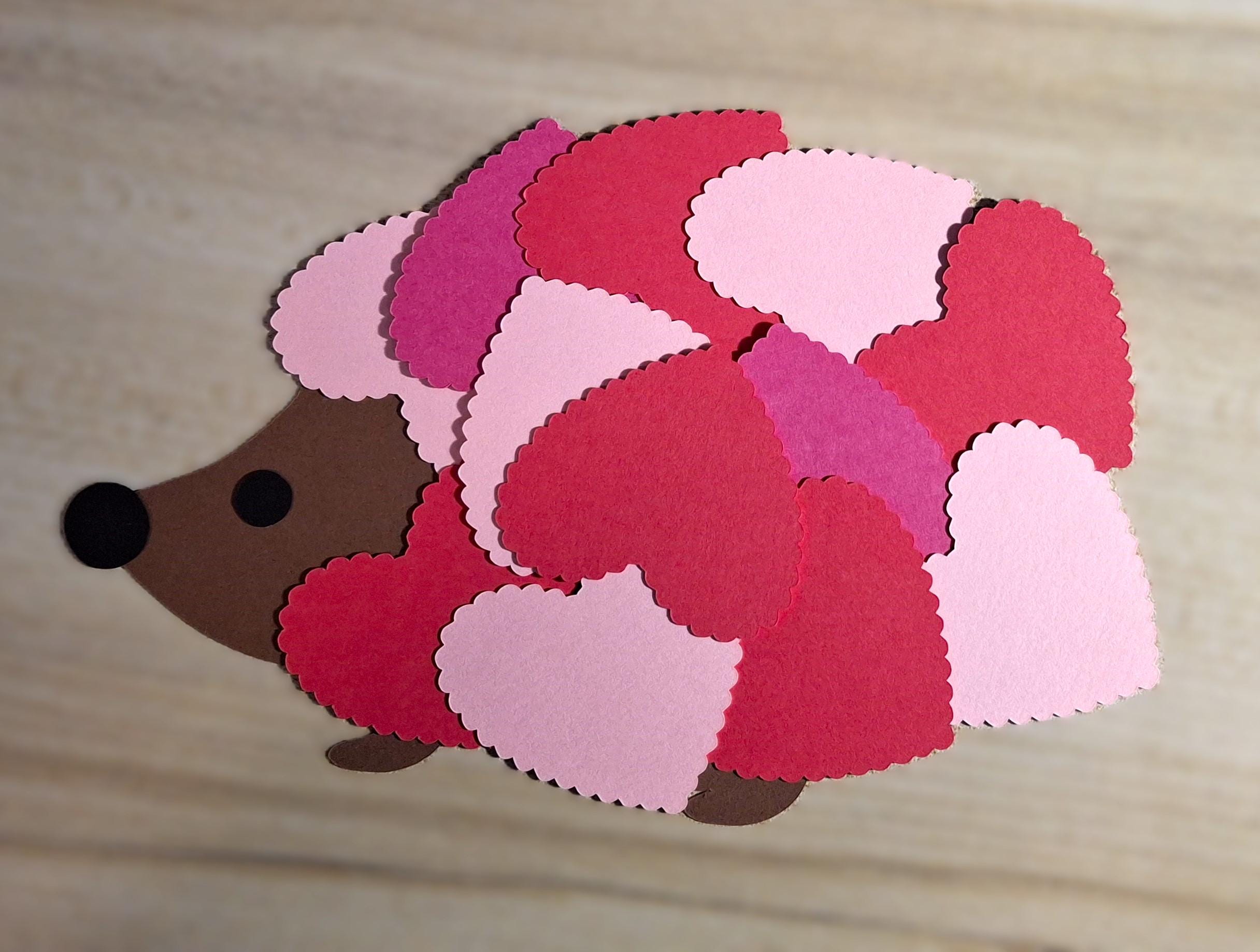 DIY Kit to Make 5 Cardstock Hedgehogs! Great for a Valentines Day Craft ...