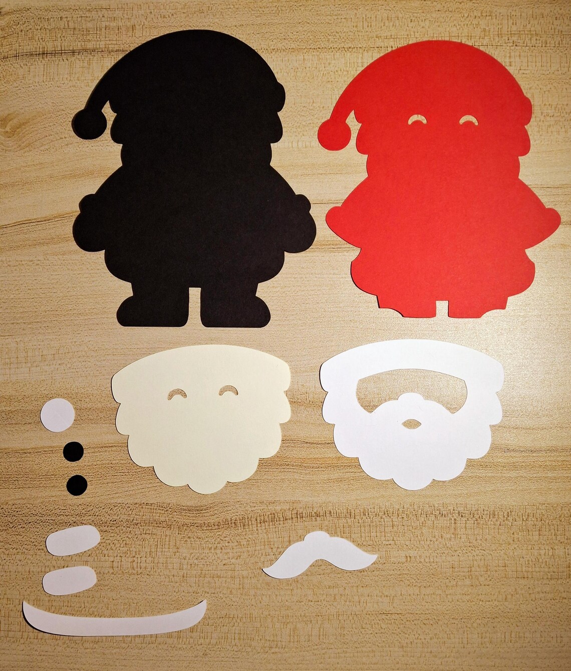 DIY Cardstock Santa Kit | Create Your Own | Winter Craft - Etsy