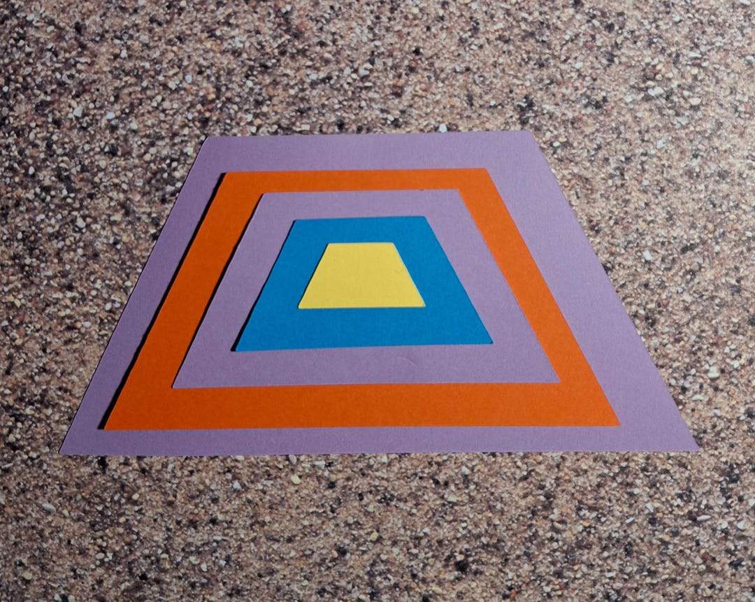 Paper Die Cut Trapezoids for Card Making, School/classroom Projects ...