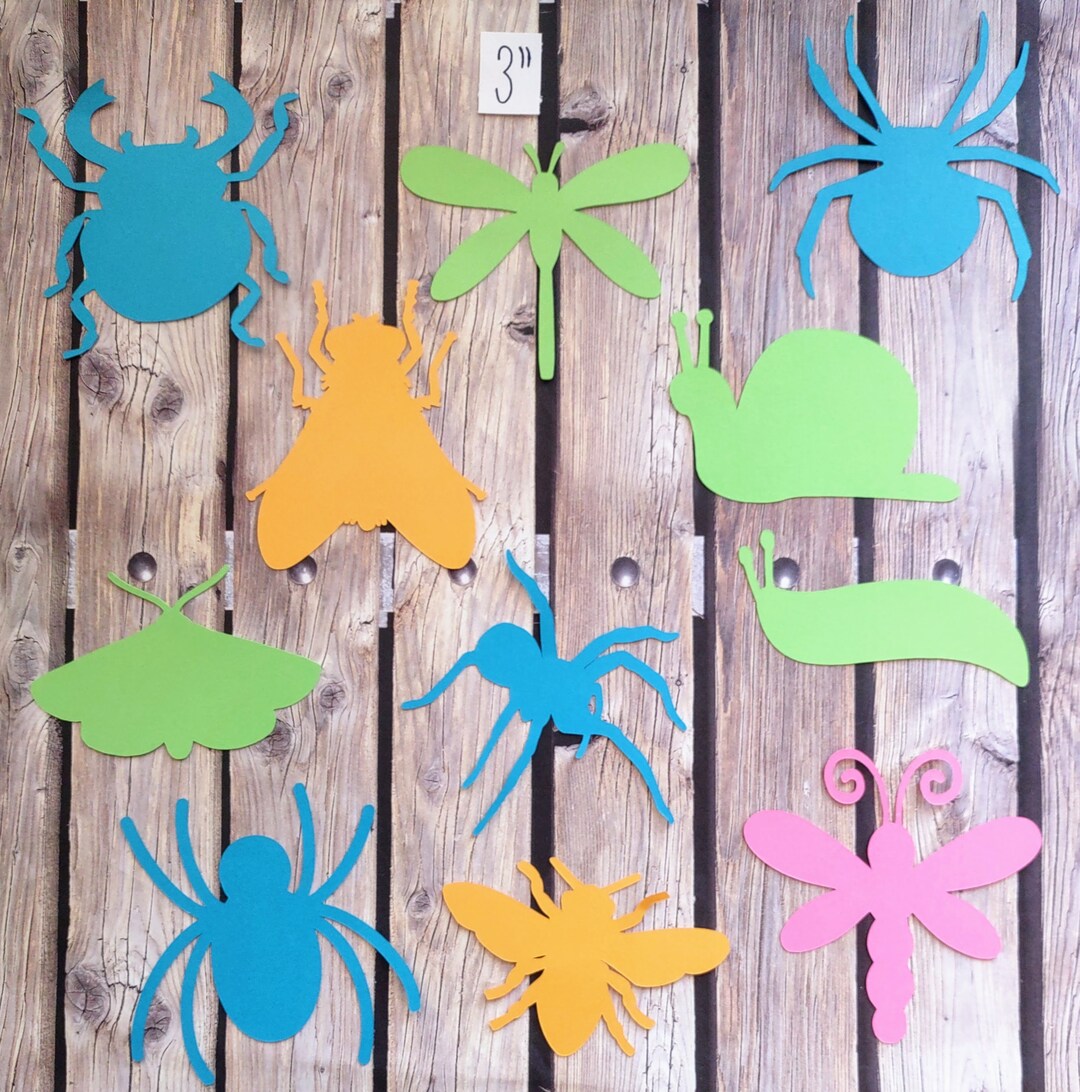 Paper Die Cut Bugs/insects for Card Making, School/classroom Projects ...