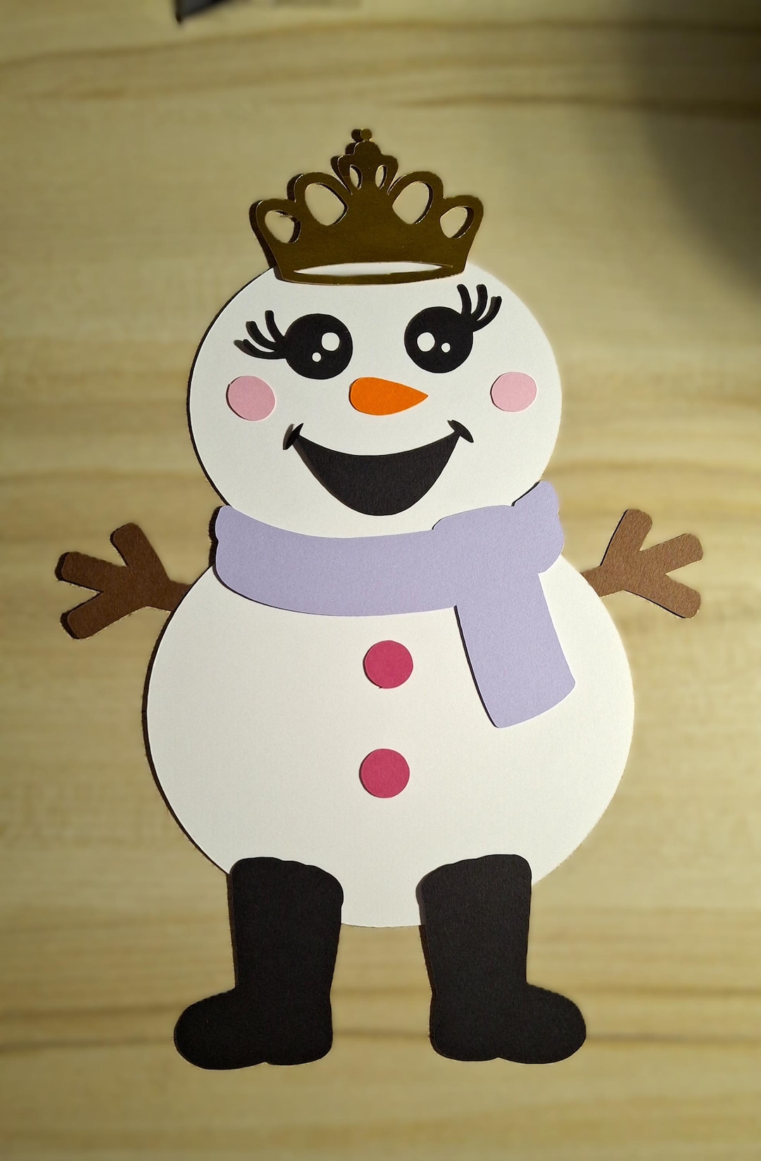 Make a Paper Snowwoman/snowgirl Complete With Accessories Kit to Make ...