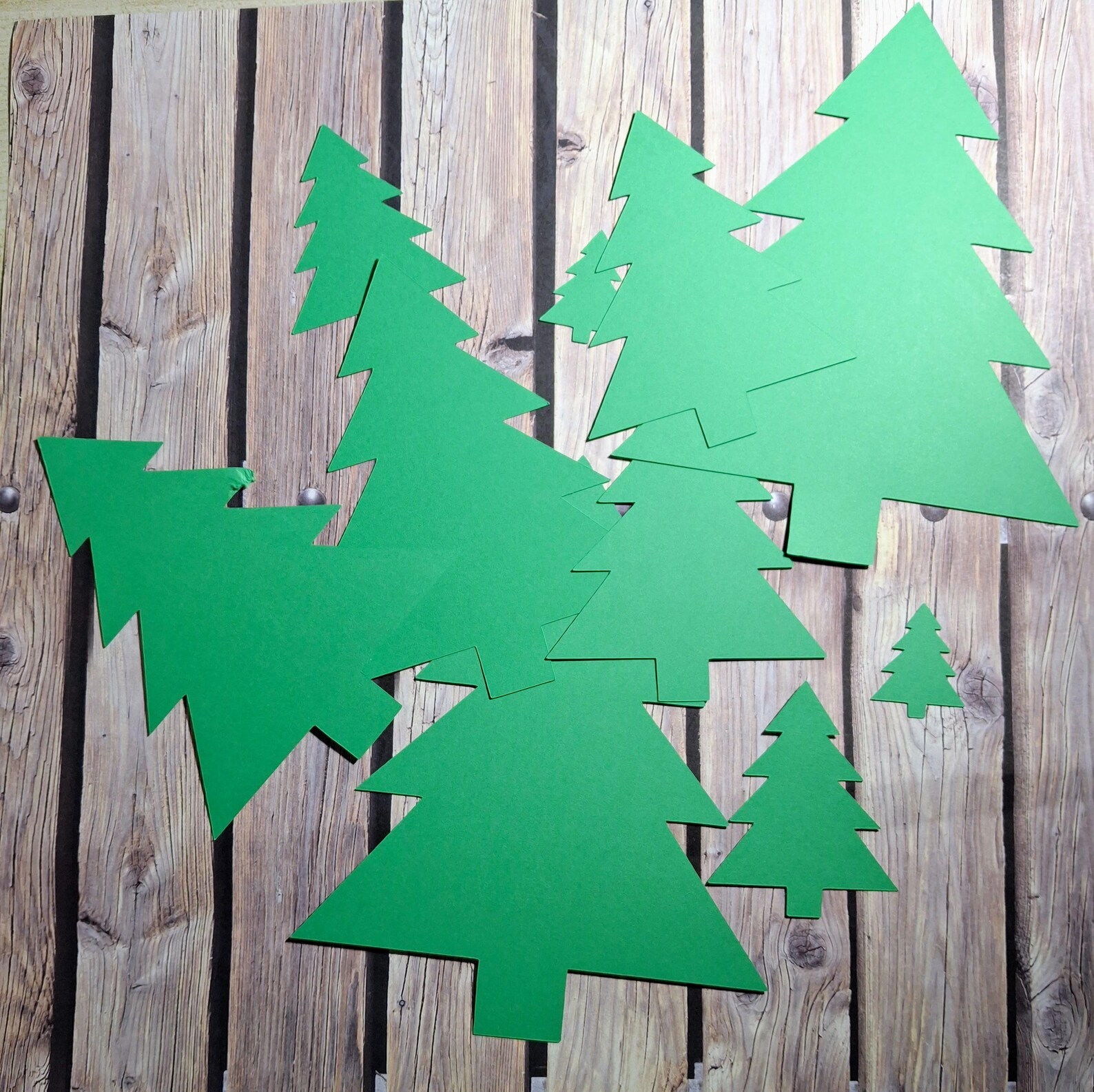 Paper Die Cut Christmas Trees for Card Making, School/classroom ...