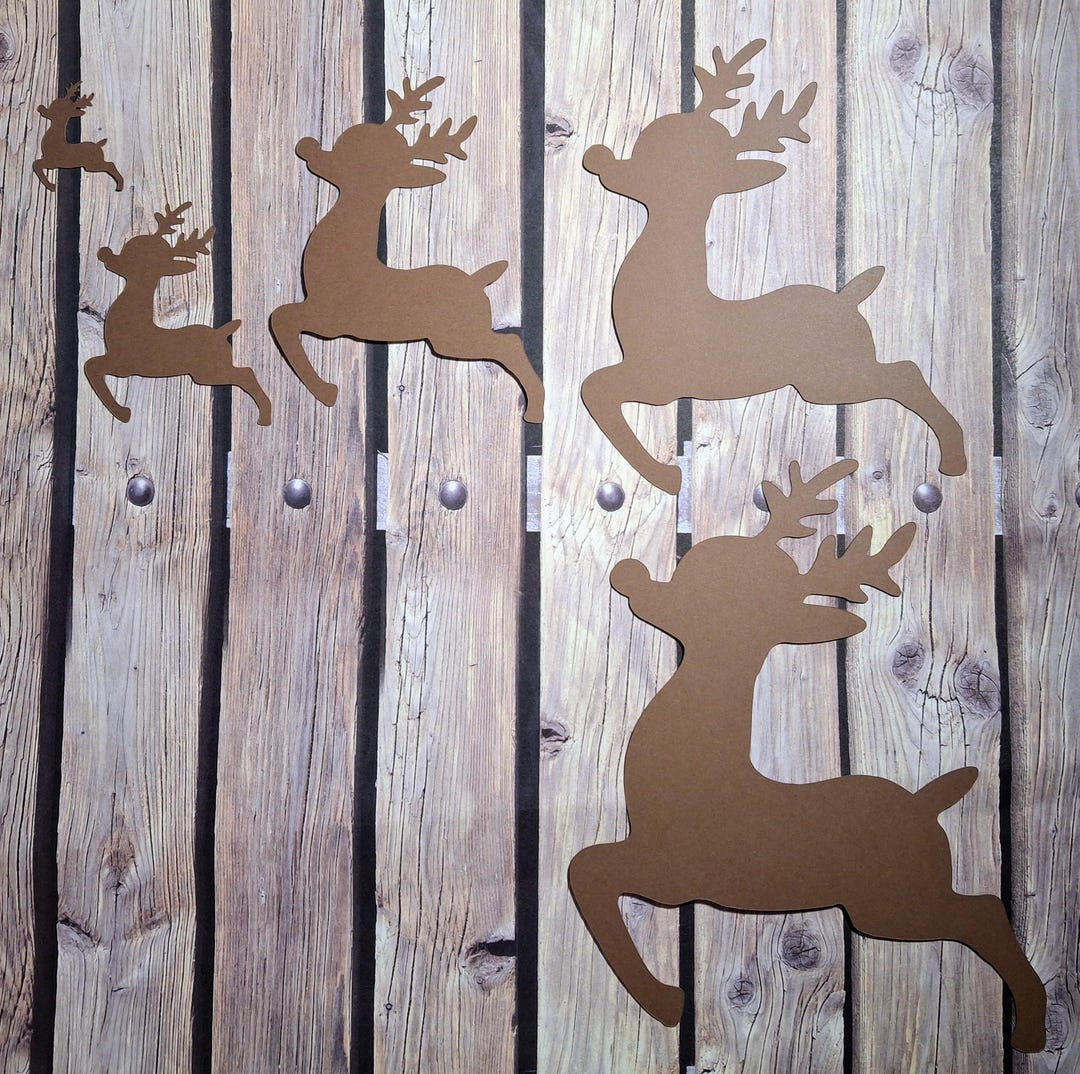 Paper Die Cut Reindeer for Card Making, School/classroom Projects ...