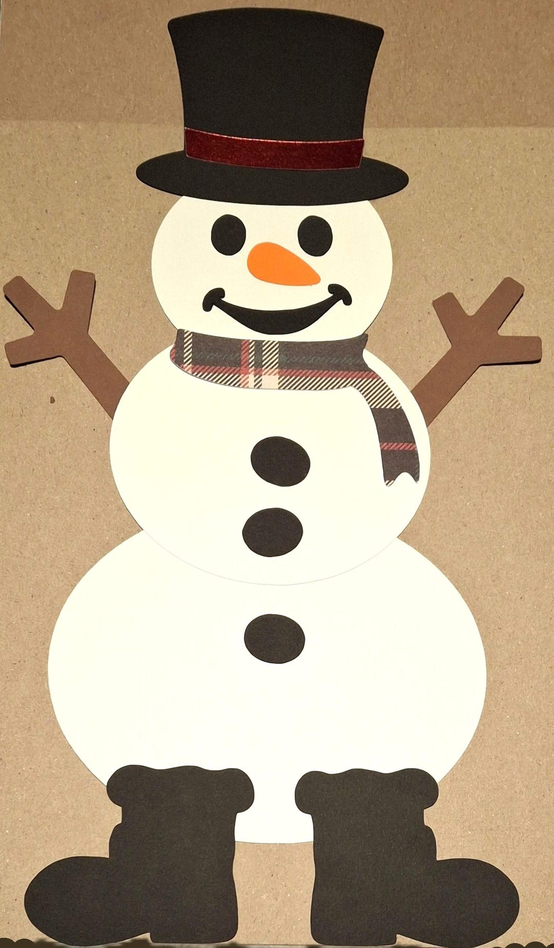 Build a Paper Snowman Complete With Accessories Kit to Make for Art ...