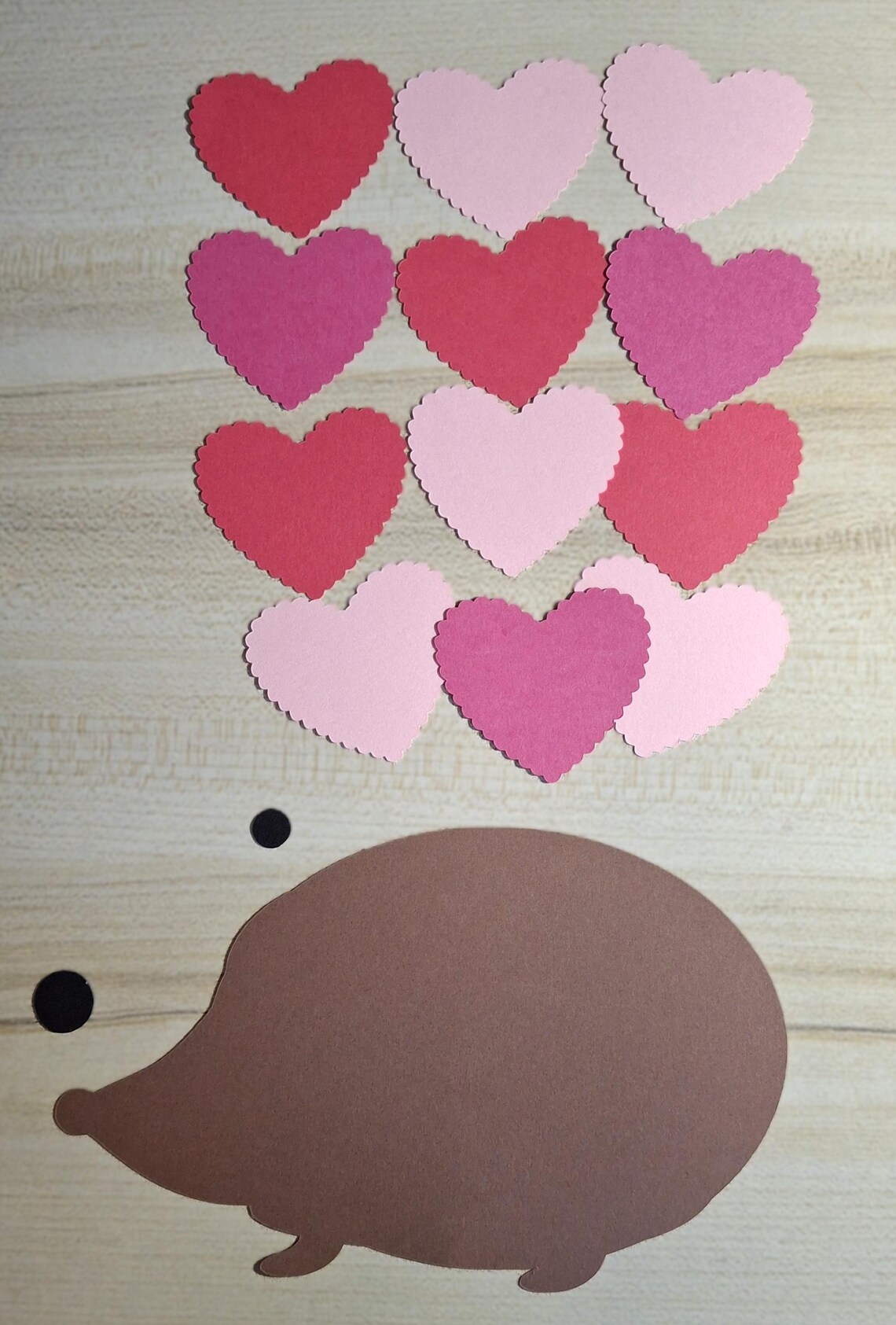DIY Kit to Make 5 Cardstock Hedgehogs! Great for a Valentines Day Craft ...
