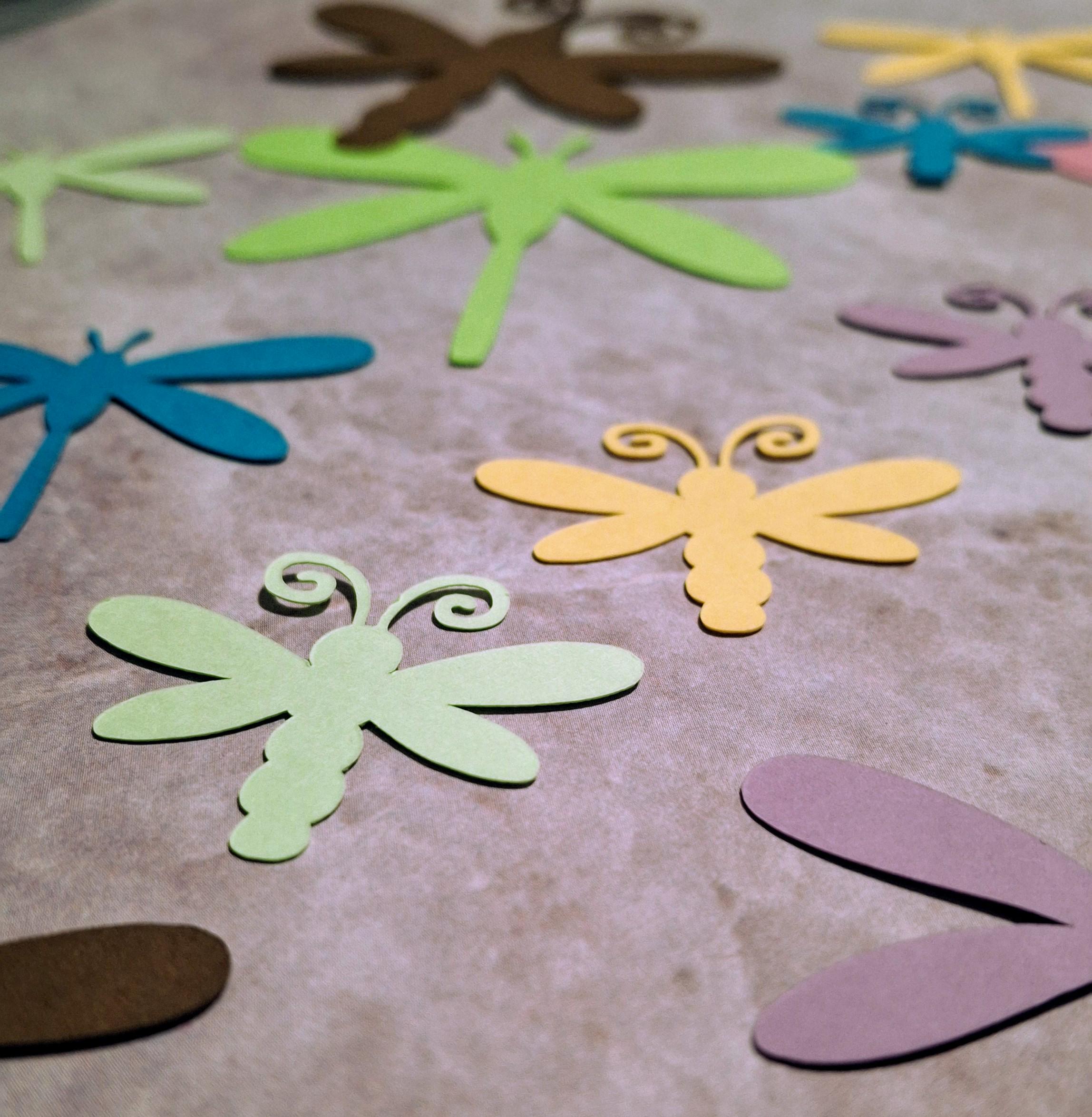 Die Cut Cardstock Dragonflies – Assorted Styles & Colors – 65lb ...