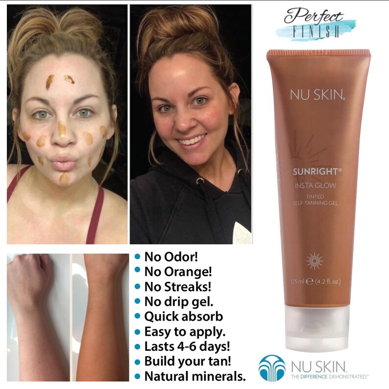Sunright Insta Glow Self Tanner Nuskin Sun Tanner | Etsy