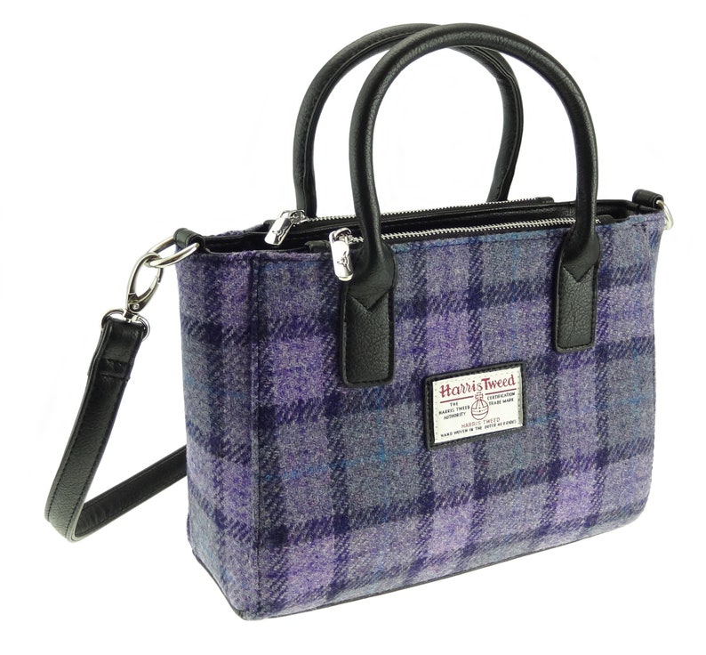 Harris Tweed Small Tote Bag With Shoulder Strap - Etsy