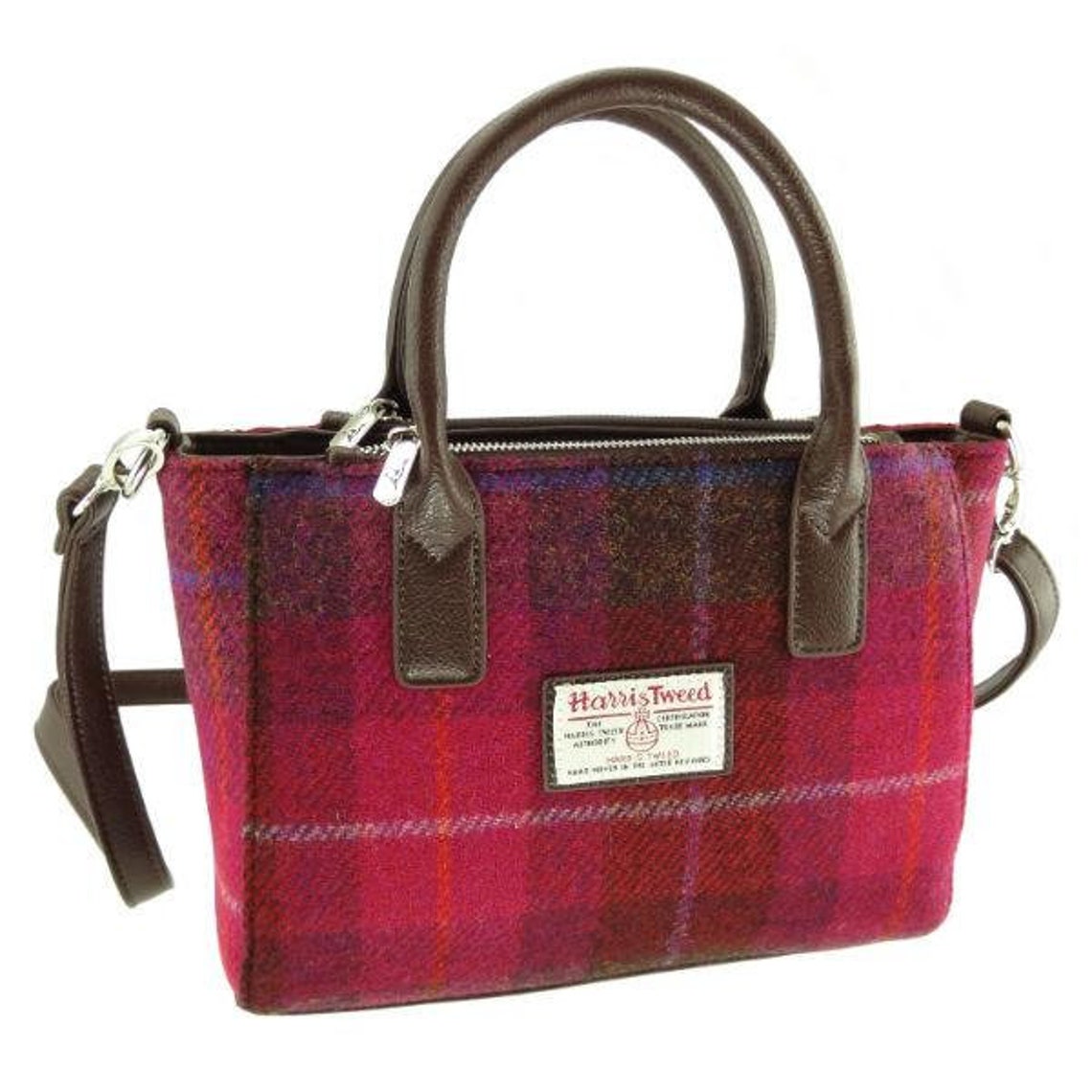 Harris Tweed Small Tote Bag With Shoulder Strap - Etsy