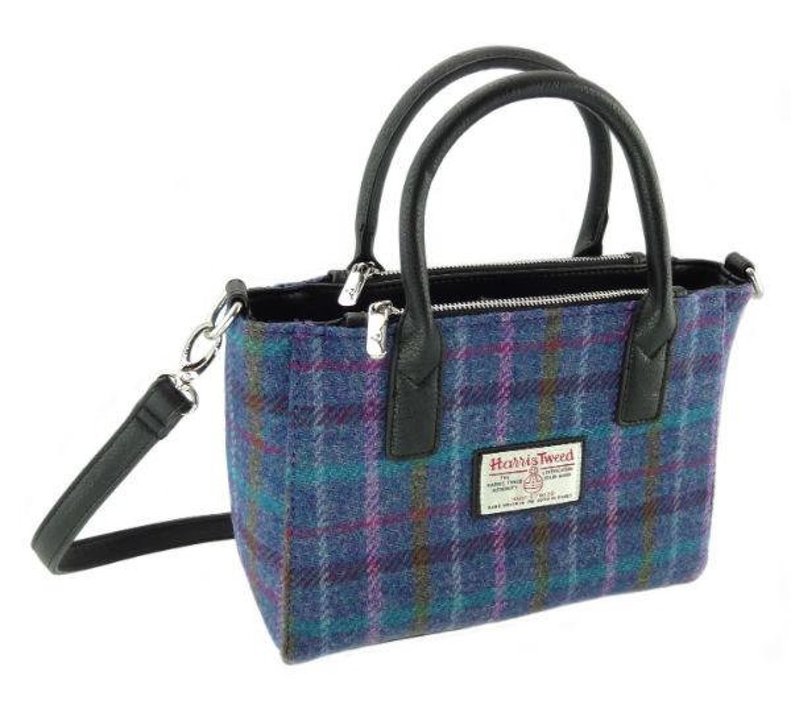 Harris Tweed Small Tote Bag With Shoulder Strap - Etsy