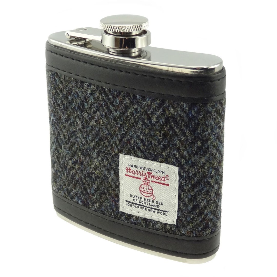 6oz Harris Tweed Hip Flask - Etsy