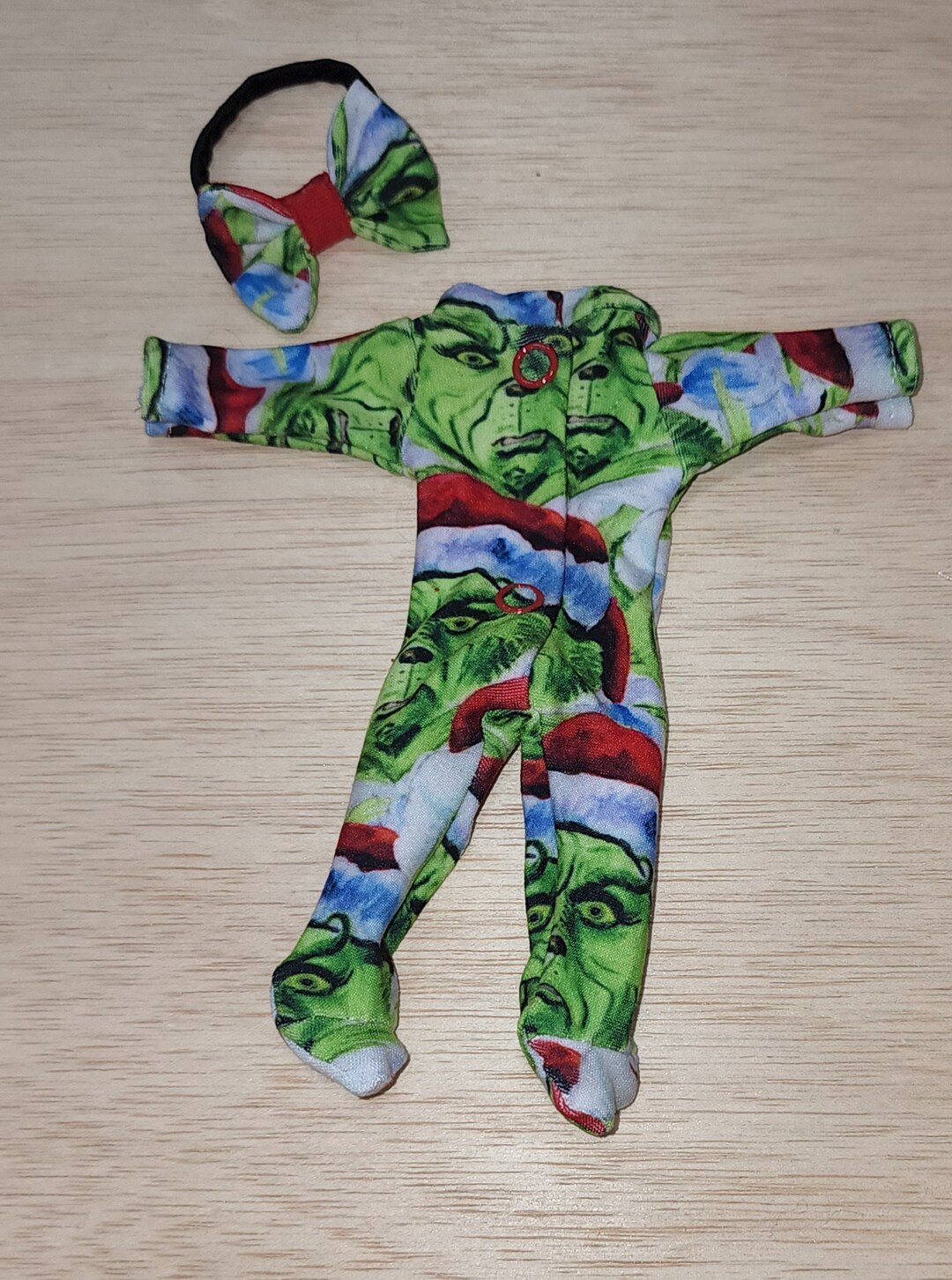 7 mini Christmas Disney Footed Pj Sleeper With Matching Hat or Bow for ...