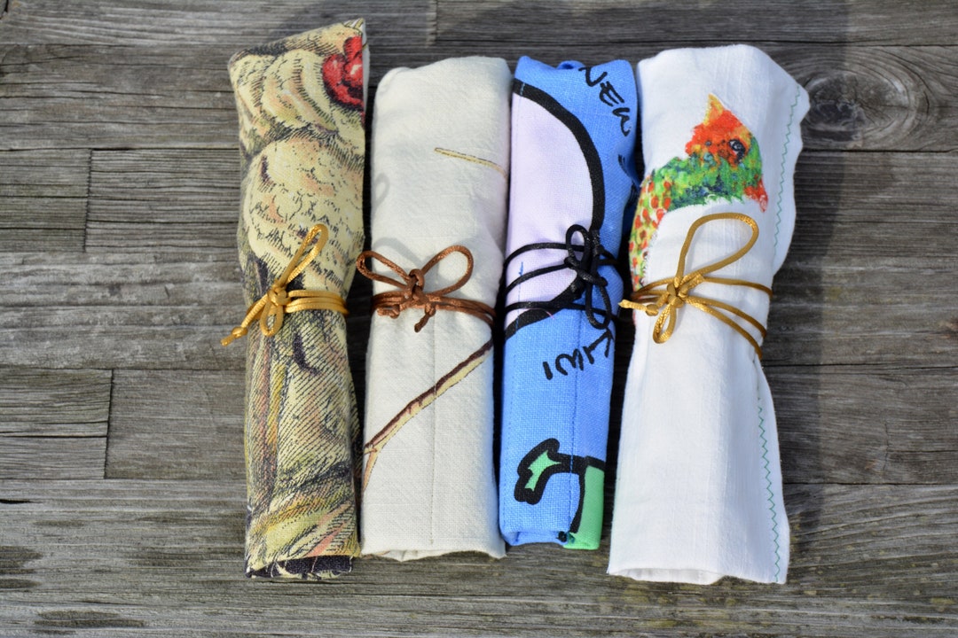 Reusable Silverware Roll up Lunch Silverware Zero Waste - Etsy