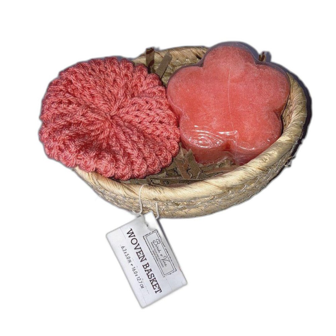 Soap Infused Sponge Cotton Candy Scent With Scrubby Sponge Gift Set - Etsy