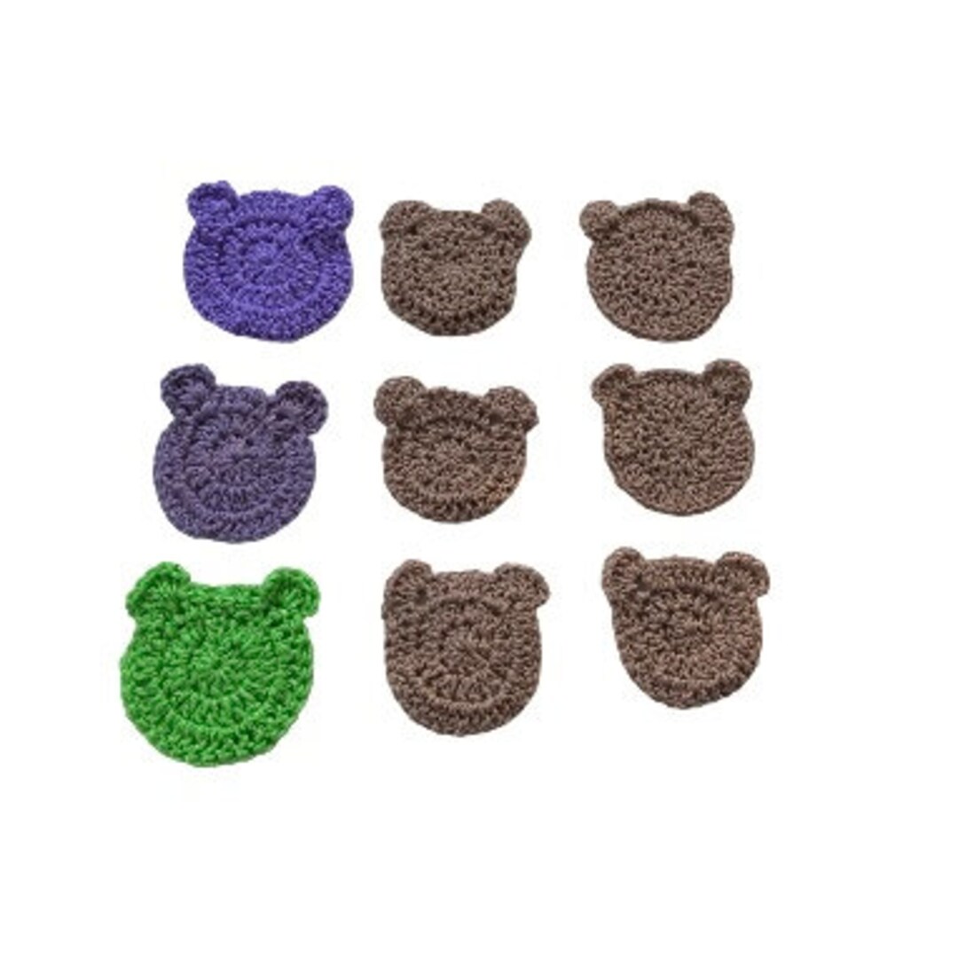 3 Teddy Bear Baby Wash Cloths Round Scrubby Gift Set - Etsy