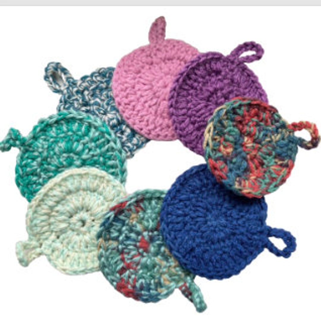 Body Scrubbie Bath Shower Sponge Gentle Exfoliation Handmade Hand ...