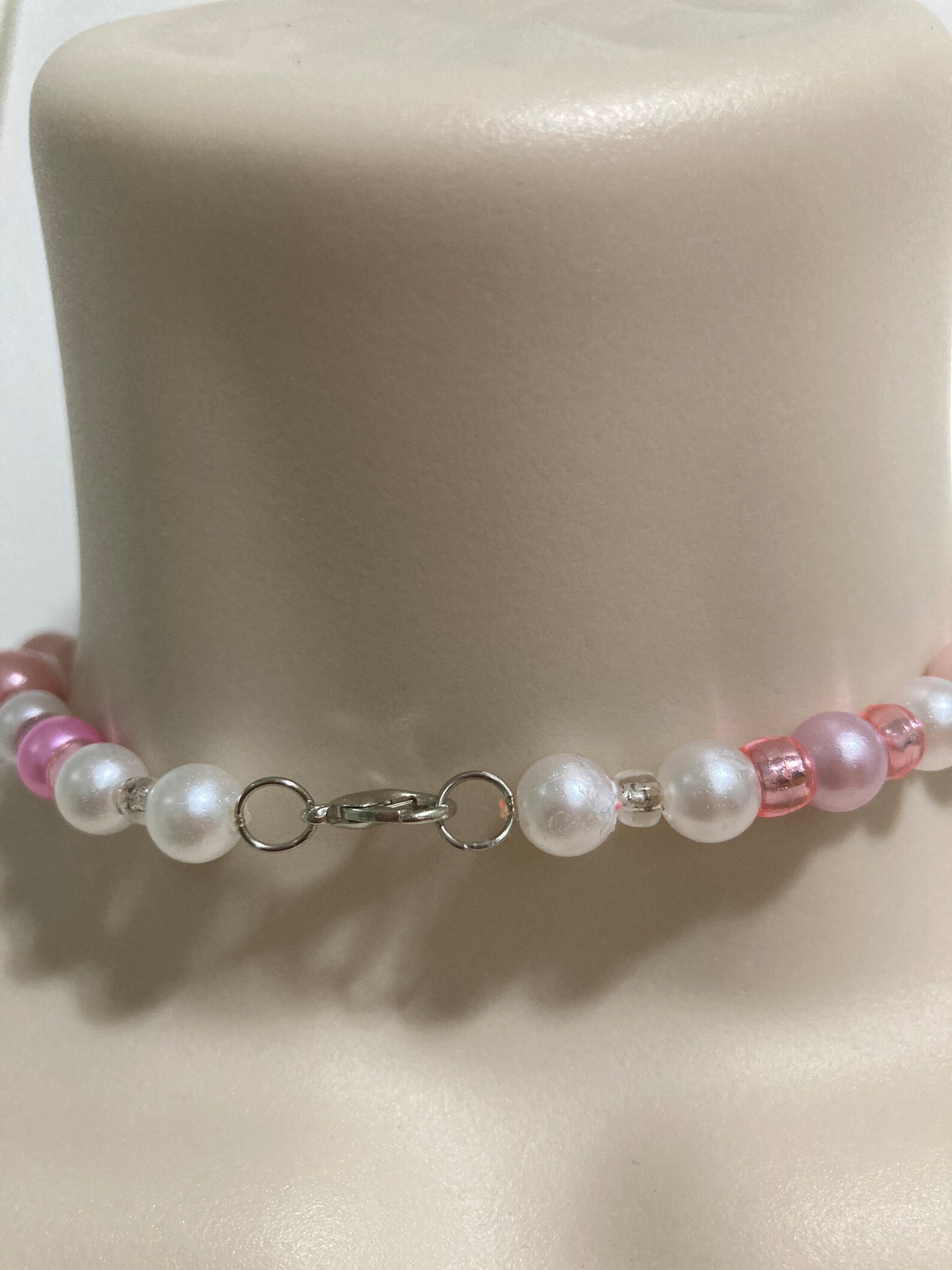 BARBIE Core Chunky Pink Mini Bubble Gum Beads Statement Stretchy Choker ...