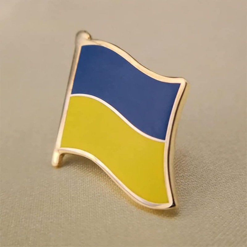 Ukraine Flag Pin Ukrainian Flag Button Stand With Ukraine - Etsy