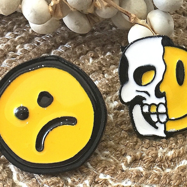 Emoji Enamel Pin - Etsy