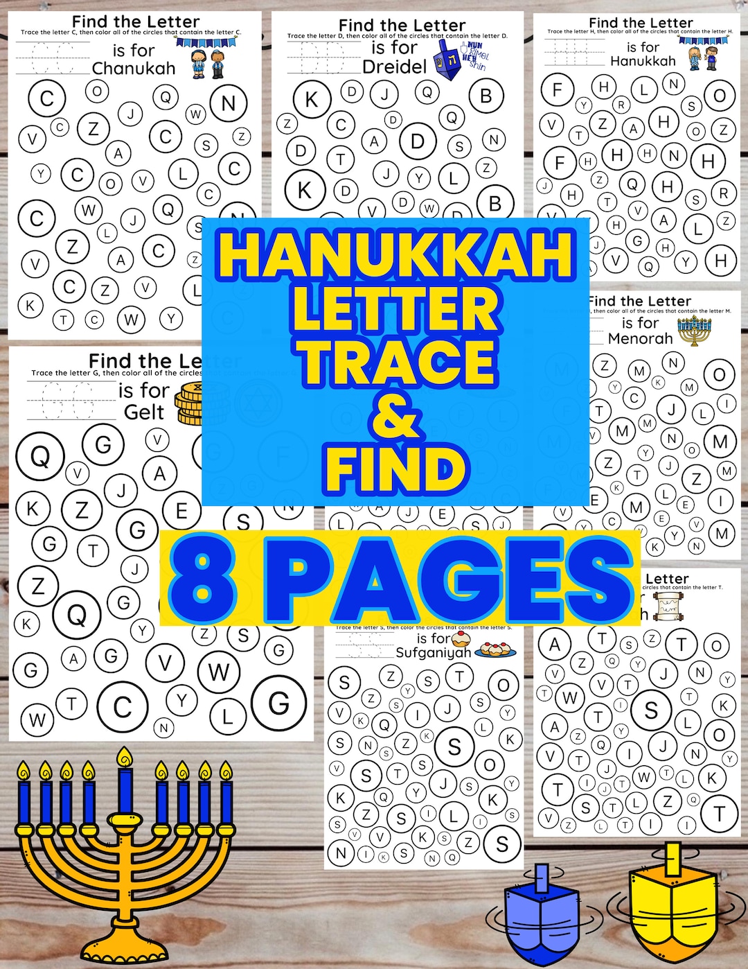 Hanukkah Activities Kids Homeschool Activity Chanukah Busy - Etsy