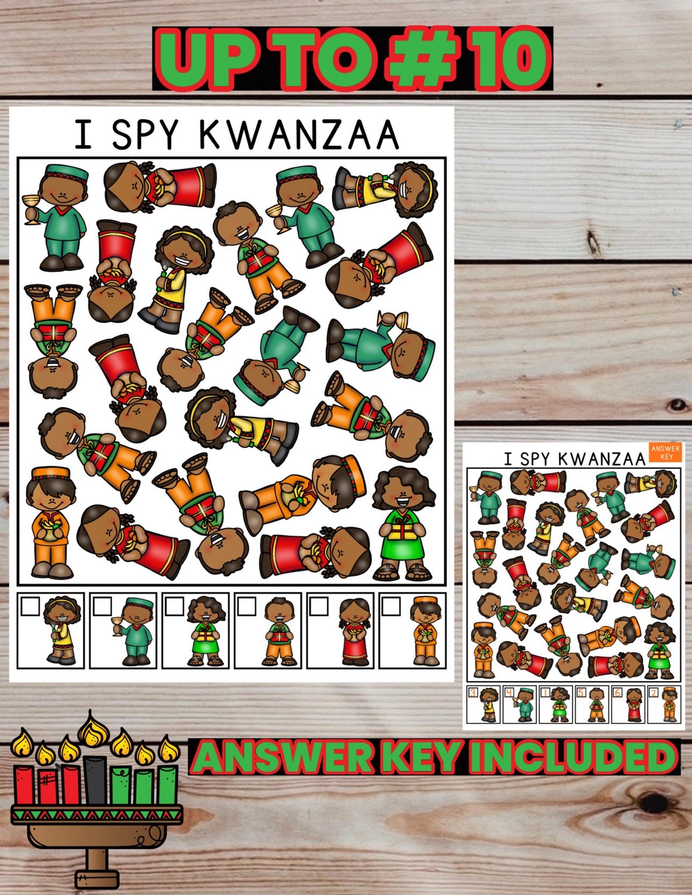 Kwanzaa Activity Matching Game Homeschool Activity Teacher Resource ...