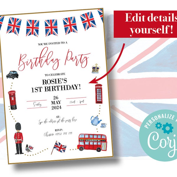London Theme Party - Etsy