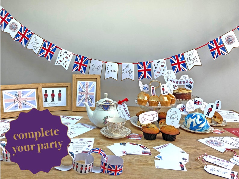 Personalised British Party Invitation Digital Union Jack Style London ...