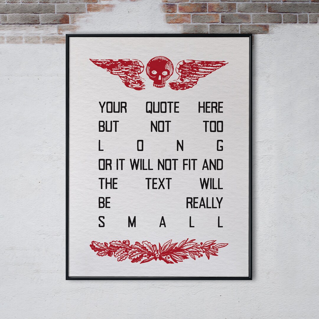 Custom Epitaph | A3 | Art Print | A4 | A5 - Etsy