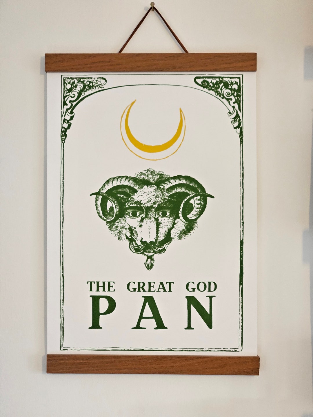 The Great God Pan | A4 Art Print | Folk Art - Etsy