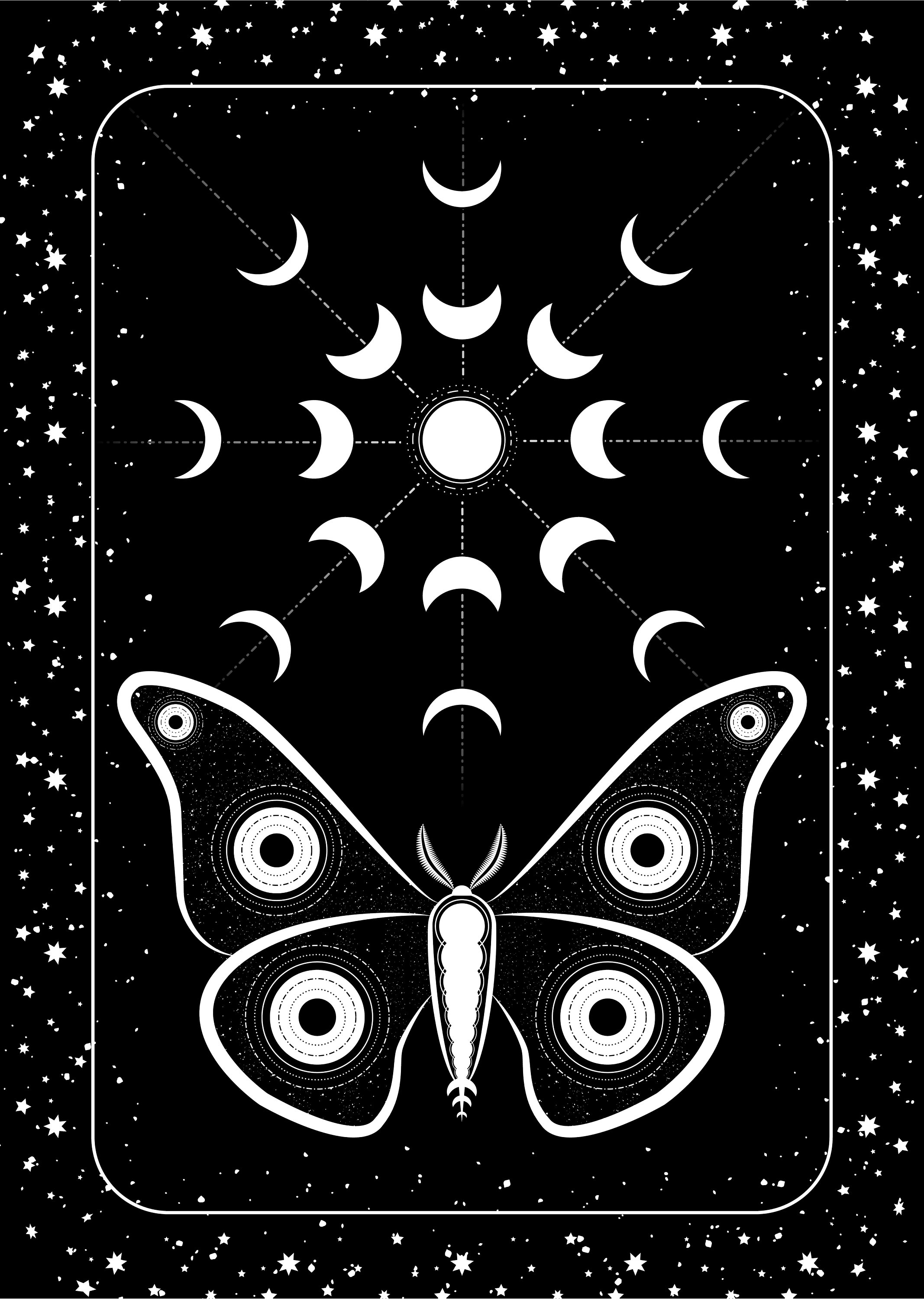 The Moth Tarot Art Print A4 A3 - Etsy