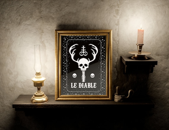 Le Diable Tarot Art Print A4 A3 - Etsy